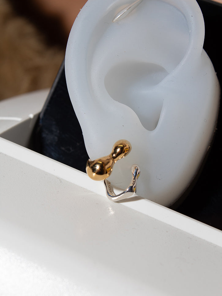 Faris Seep Hoop Mini, Silver